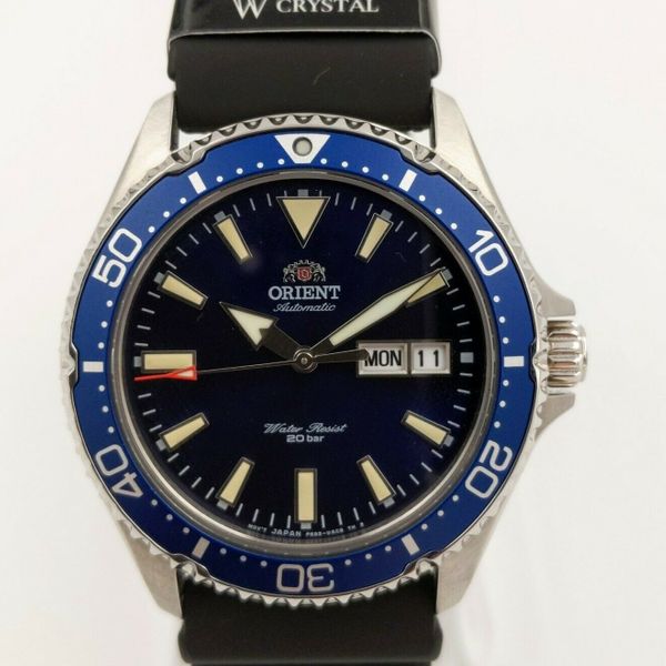 Orient KAMASU / MAKO III BLUE DIAL RUBBER STRAP Excellent Condition ...