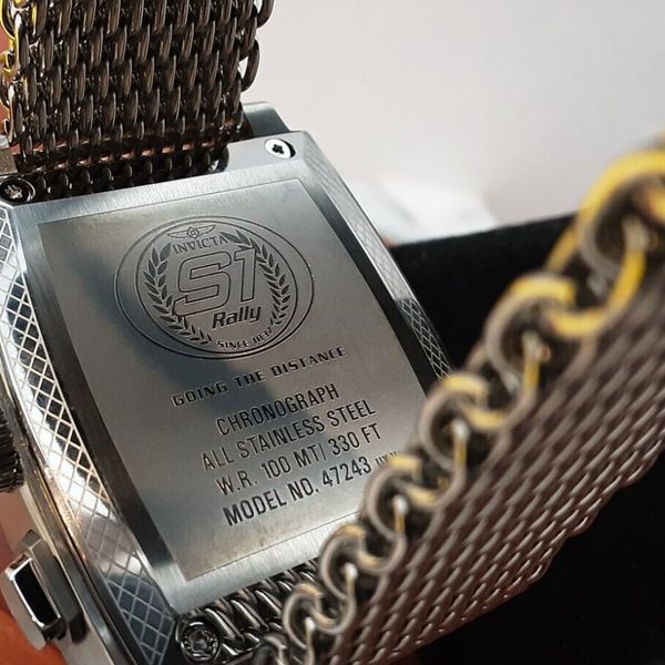 New In Box Invicta S1 Rally Watch 45 MM AIC-47243 Stainless Steel ...