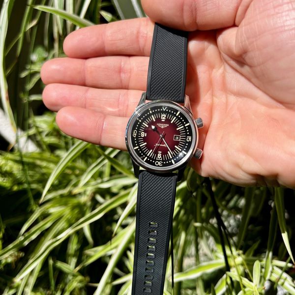 [WTS] Longines Legend Diver 36 - Full Kit - Red Maroon Burgundy - Metal ...