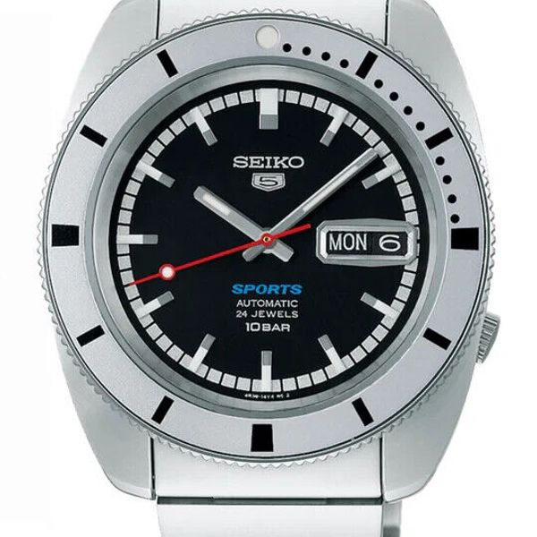 Seiko 5 Sports Heritage Re-creation Limited Edition Black Dial Watch ...