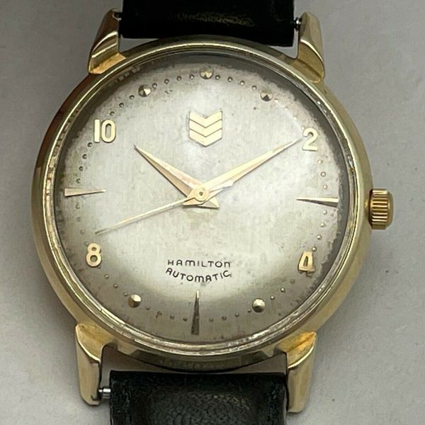 Vintage 14k Solid Gold Men's Hamilton Automatic Watch For Standard Oil ...