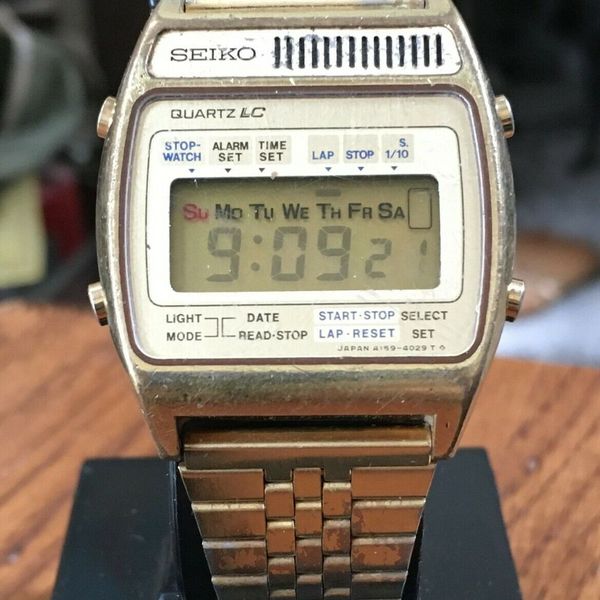 Vintage Seiko A159-4039-G Mens LCD Digital New Battery! | WatchCharts