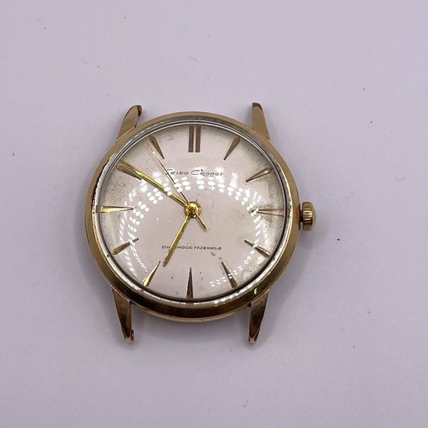 Vintage JDM Gold Plated Seiko Cronos (Working/Spares) | WatchCharts ...