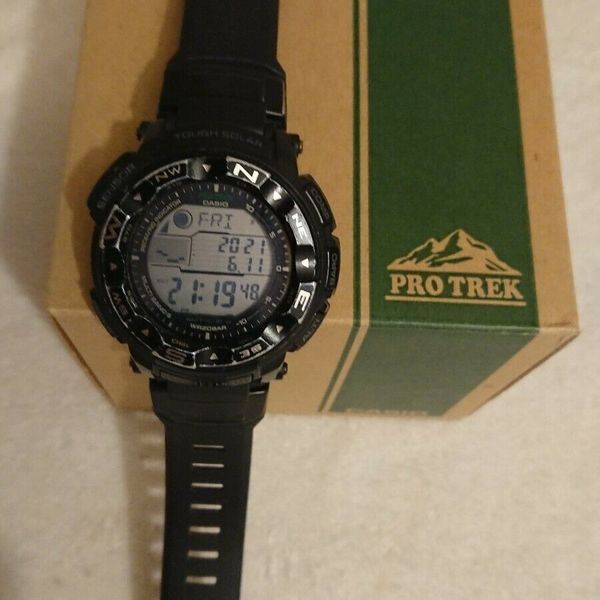 Casio ProTrek Pathfinder PRW-2500 (3258) 1A Black Resin Quartz ...