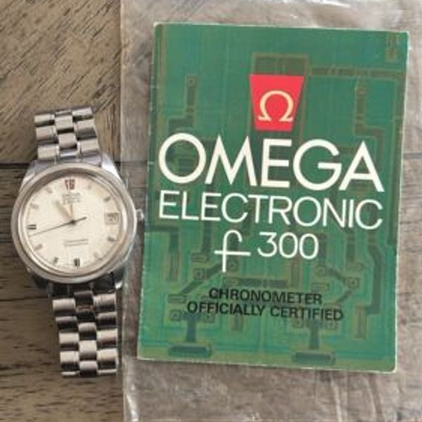 OMEGA Electronic F 300 White Menâ s Watch | WatchCharts Marketplace