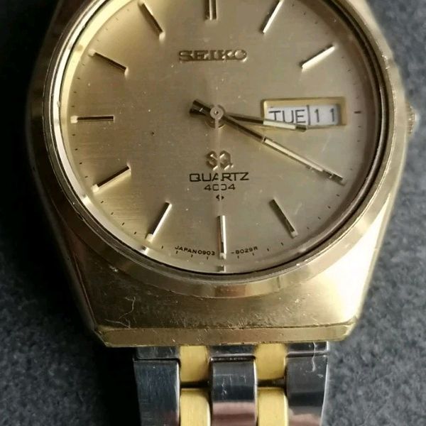 Seiko 4004 Gold Quartz Mens Watch. New Battery. Fully Working. 1976 ...