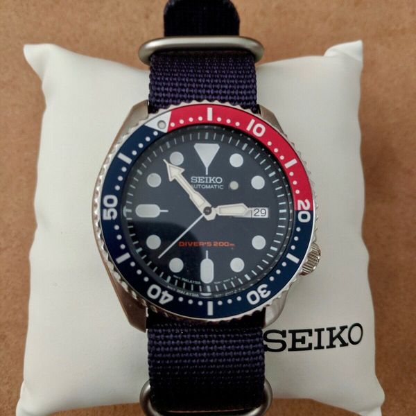 Seiko Men's SKX175 Stainless Steel Automatic Dive Watch W/extra NATO ...