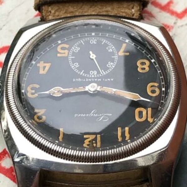 Longines Czech Military Watch Ref 3582 Tartarugone (1938) | WatchCharts ...