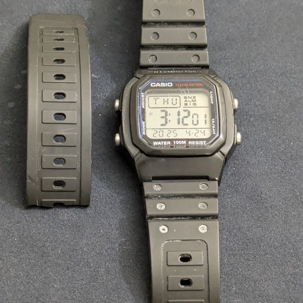 Casio Standard Men's Digital Green Gray Watch 3240 W-800H EA Working ...