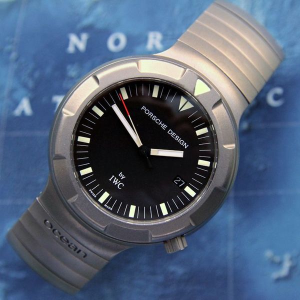 BLOW OUT: Rare Vintage IWC Porsche Design Ocean 2000 Titanium Dive ...