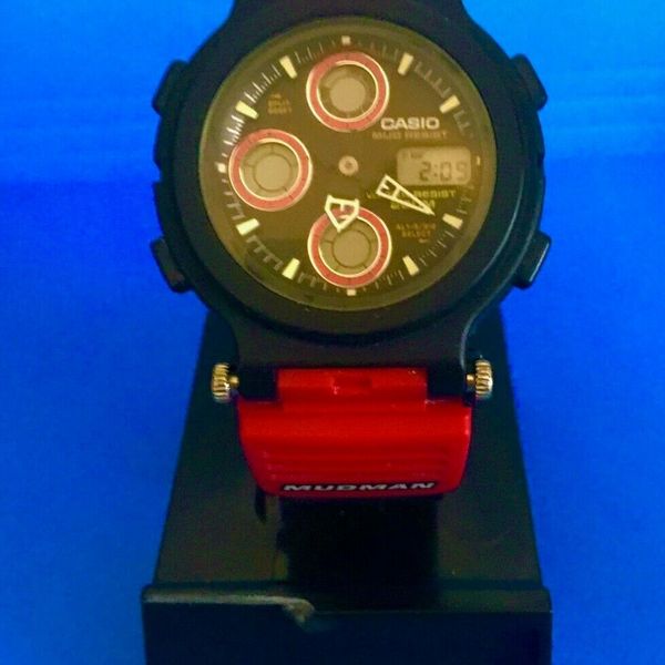 Casio G-Shock Mudman 1700 AW-570 Japan CUSTOM NO BEZEL Digital/Analog ...