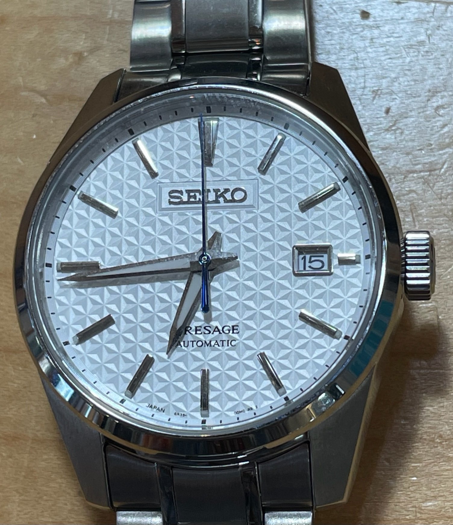For Sale Seiko Presage Sharp Edge White Dial SPB165 $600 | WatchCharts ...