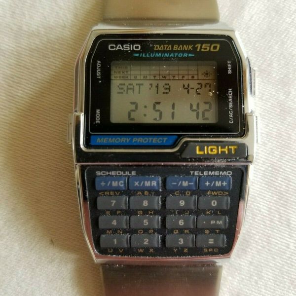 Casio Databank 150 Illuminator Calculator Watch DBC-1500 Module No ...