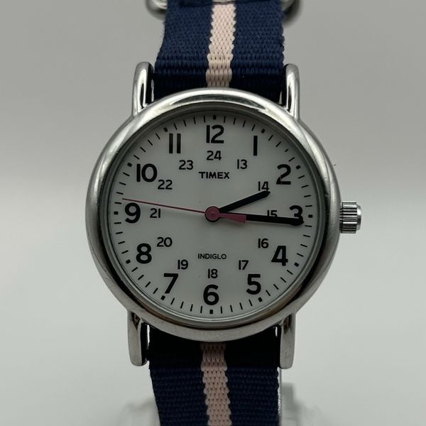 Timex Weekender Analog Womens Watch - 32mm - Indiglo - Canvas Band ...