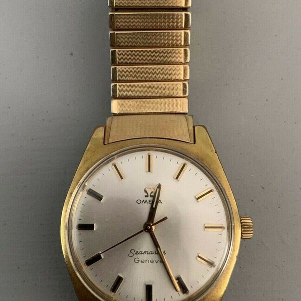 Omega Seamaster Geneve vintage watch Fixo Flex braclet 136.041 Cal 601 ...