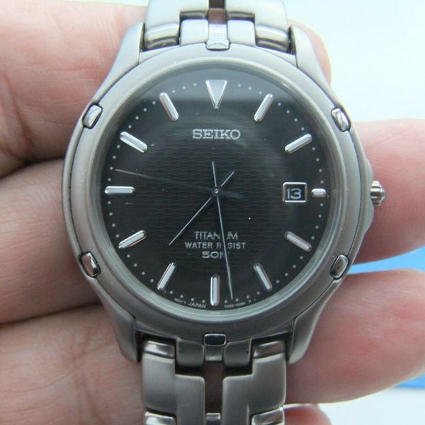 SEIKO MAN'S TITANIUM CASE WATCH AND STRAP 7N32-0069 | WatchCharts