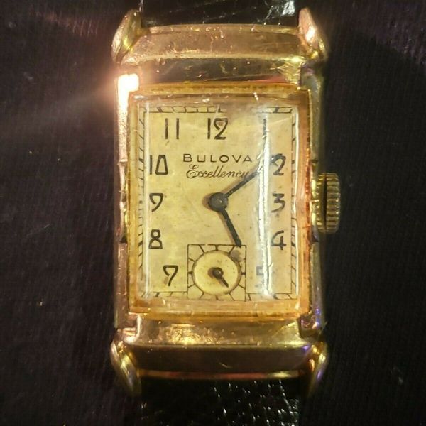 Beautiful Golden Bulova Men's Watch--Stainless Steel Back | WatchCharts ...