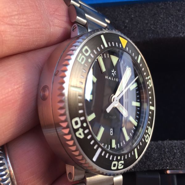 FS: Halios puck black dial | WatchCharts Marketplace