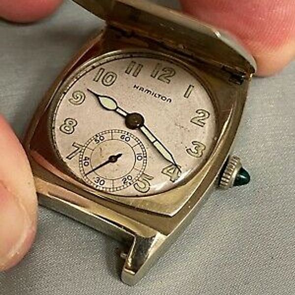 Hamilton watch 14K White Gold Vintage Flintridge Very Rare ...