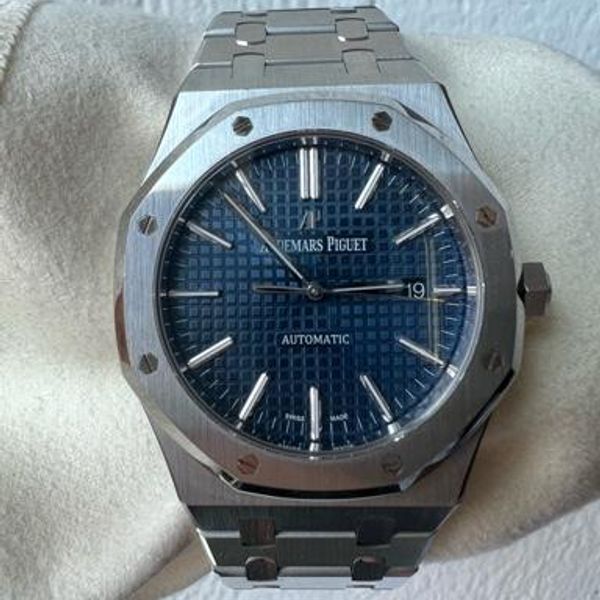FS: Audemars Piguet Royal Oak 15400 Blue Dial Complete Collectors Set J ...