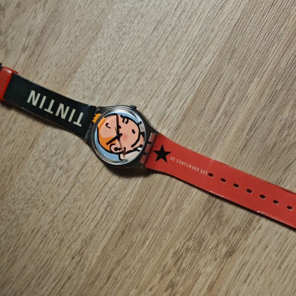 Montre SWATCH Tintin 2004 | WatchCharts Marketplace