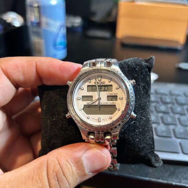 SEIKO World Time H021-8050 White Dial Chronograph Watch | WatchCharts ...