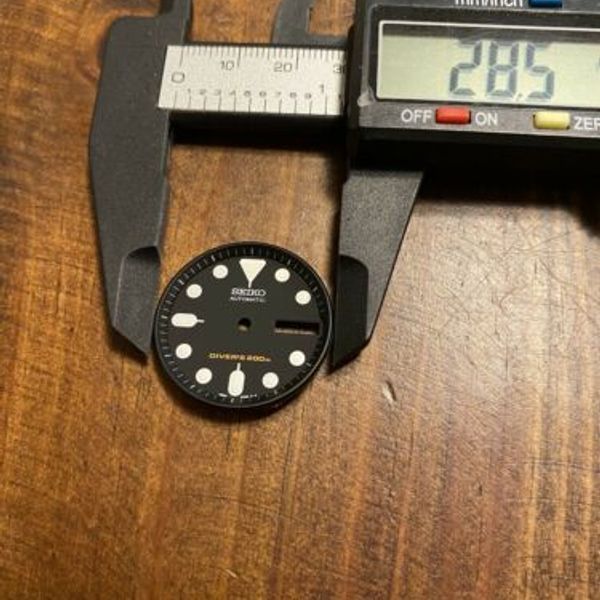 Genuine Seiko Dial And Chapter Ring for Seiko SKX013 Dive Watch ...
