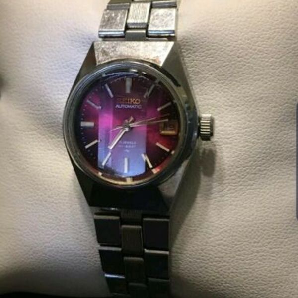 Vintage Seiko Hi Beat 2205-0679 17 Jewels Women's Automatic Watch Wine ...
