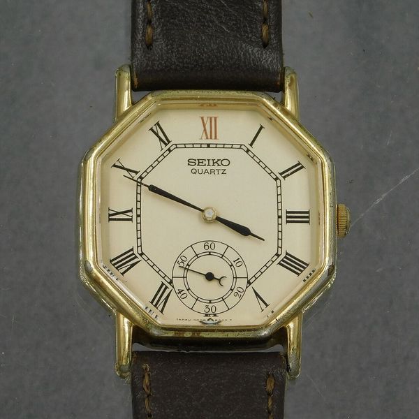Seiko ladies quartz watch octagon dial 2G28-5A00 runs great j411 ...
