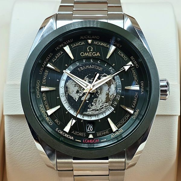 [WTS/WTT] Omega Seamaster Worldtimer Green Ceramic and steel Aqua Terra ...