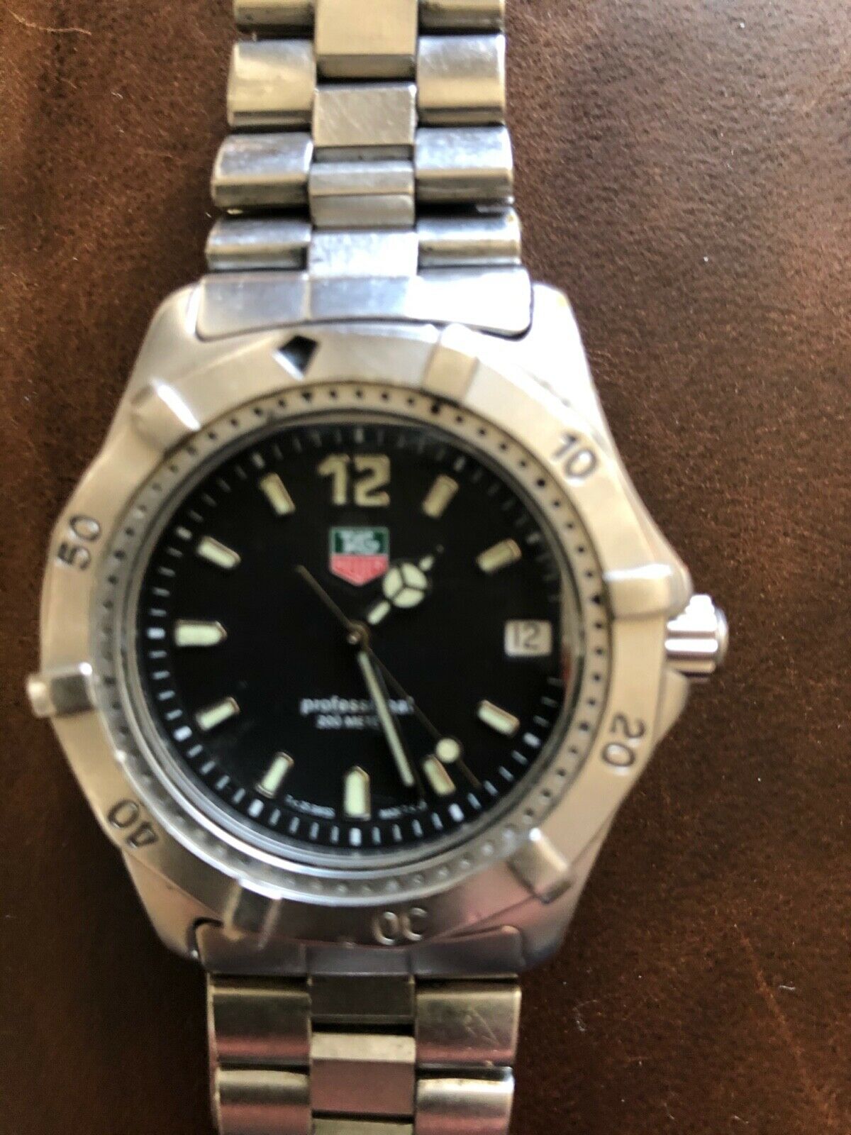 TAG HEUER 2000 SERIES PROF WK1110 BLACK DIAL 200M STAINLESS STEEL MENS WATCH | WatchCharts