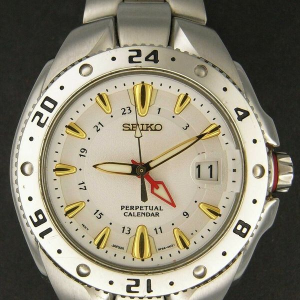 0489, Vintage Seiko Perpetual Calendar 8F56-0029 Quartz minty ...