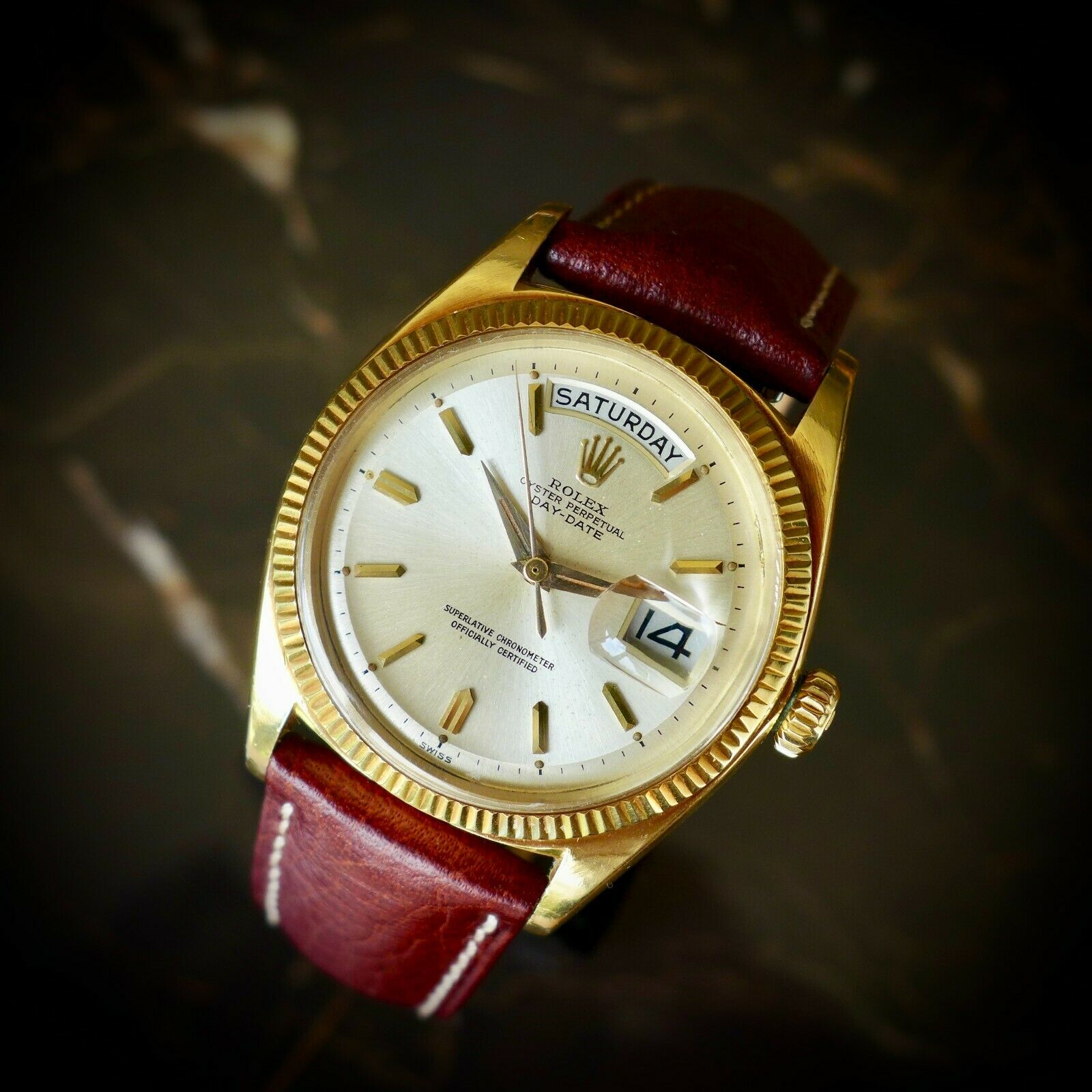 COLLECTORS CONDITION A RARE GENTS VINTAGE 1960 ROLEX OYSTER DAY-DATE ...