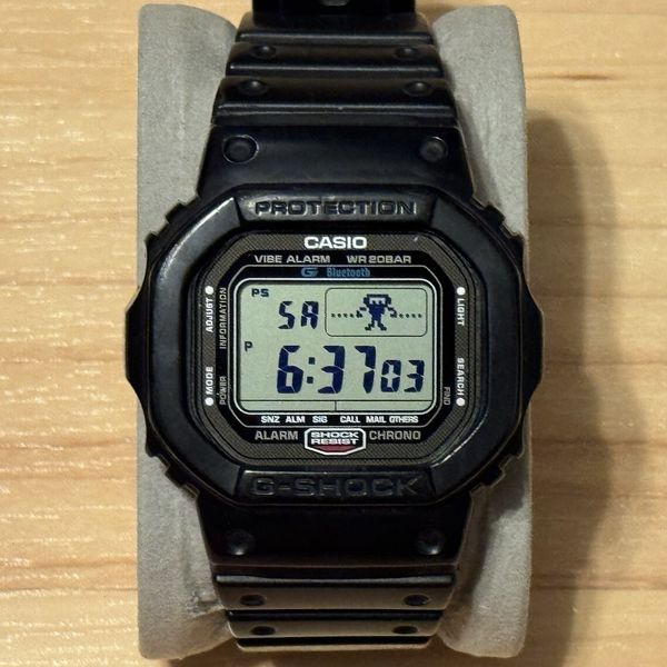 Casio G-Shock GB-5600B-1 Bluetooth Vibration Alarms Square Digital ...