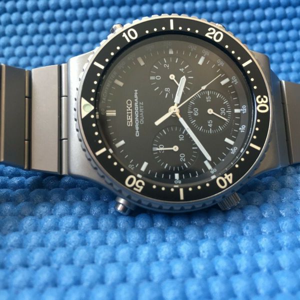 1980'S SEIKO SPEED MASTER CHRONOGRAPH QUARTZ WATCH 7A28-7040 BOX 40MM ...