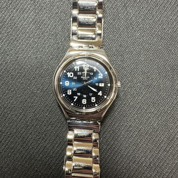 Rare Swatch Blue Boat Stainless Steel Menâ s Watch YWS420GC See Photos ...