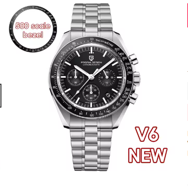 Pagani Design PD-1701 V3. "Moon Watch" Seiko VK63 Chronograph Watch ...