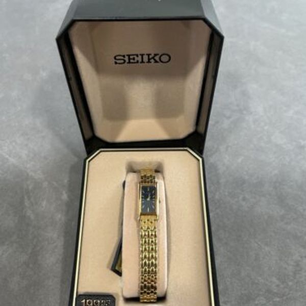 SEIKO 2E20-6429 RO Gold Tone Quartz Analog Women's Watch NOS New ...
