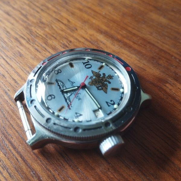 Vostok Amphibia Men's Automatic Rare Silver Face | WatchCharts Marketplace