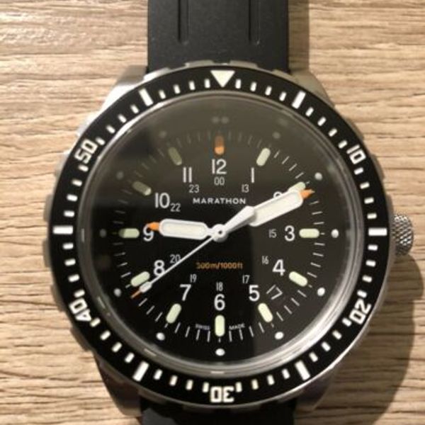 Marathon Jumbo Diver's Quartz (JSAR) 46mm Stainless Steel Case with ...