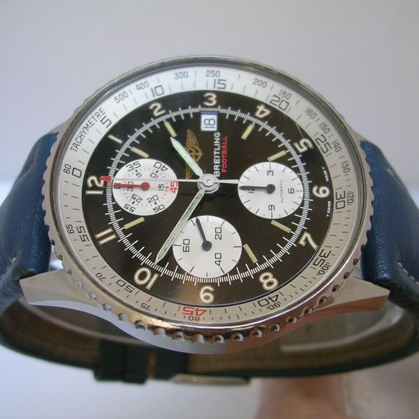 CHRONOGRAPH BREITLING NAVITIMER FOOTBALL A13019 LIMITED EDITIONL WITH ...