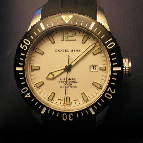 Daniel Mink Pro Diver - White face | WatchCharts Marketplace