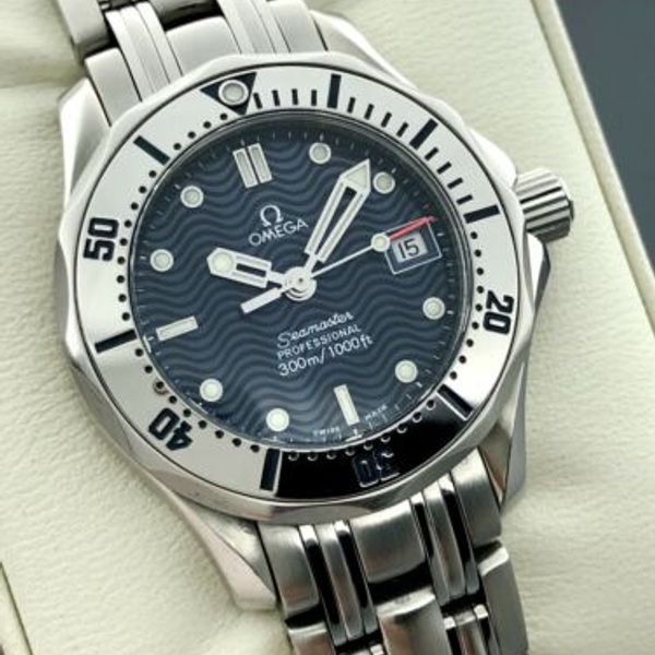 Omega Seamaster Professional 300M Ladies 28mm Watch 2582.80.00 Chrome ...
