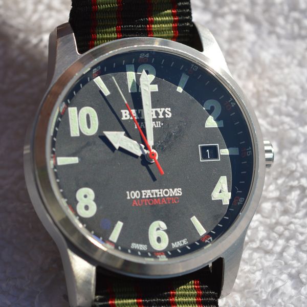 FS:Bathys 100 Fathoms Black Automatic Watch Full Kit + Extras ...