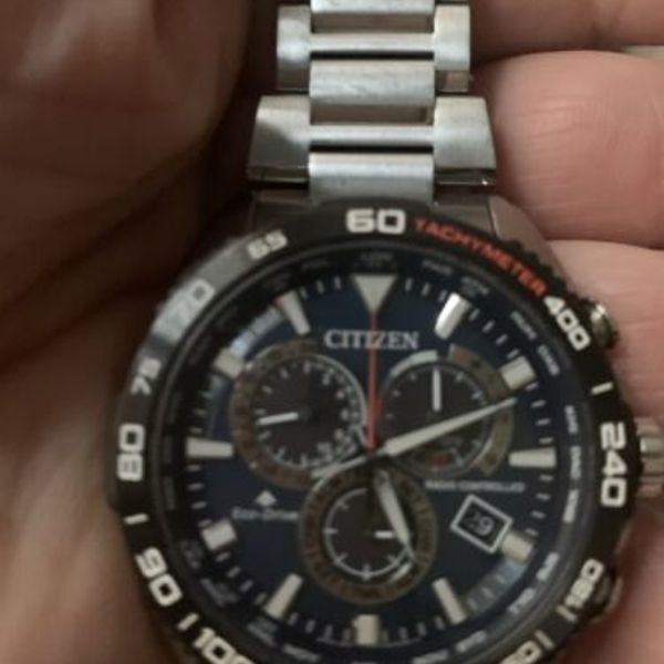 Citizen Promaster Land Eco-Drive Chronograph Men's Blue Dial Watch ...