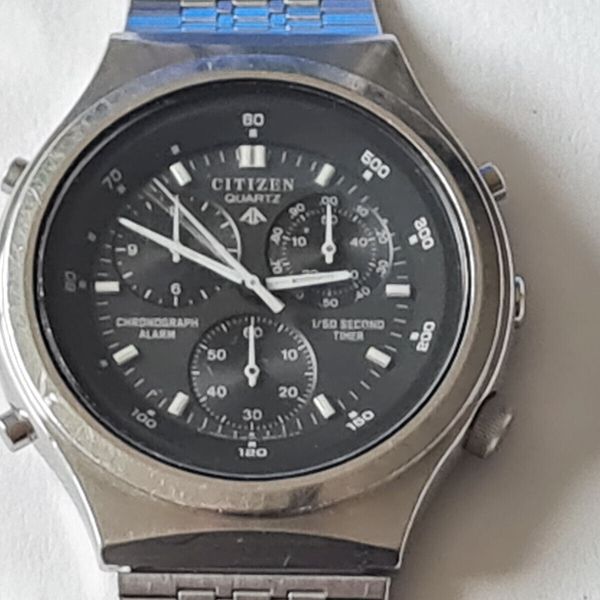 Citizen Alarm Chronograph Quartz, 3530-351207, from the 80s, Runs, For ...