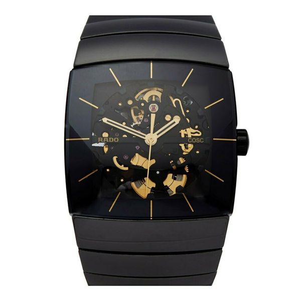 New Mens Rado Ceramic Skeleton Automatic COSC R13668152 Swiss Watch ...