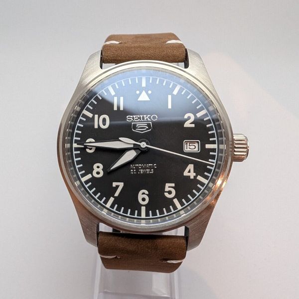 Seiko Mod Aviator Pilot Automatic NH35 | WatchCharts Marketplace