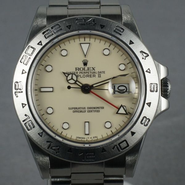 FS: Rolex Explorer II Ref. 16550 Cream Rail Dial | WatchCharts Marketplace