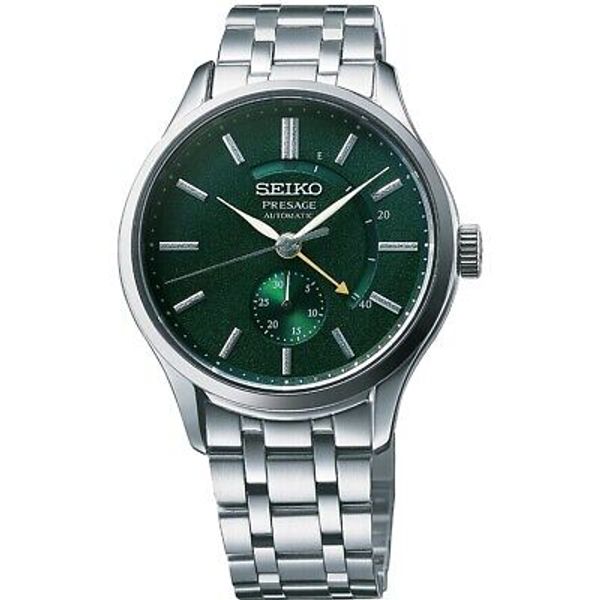 Seiko Presage Zen Garden Automatic Green Dial Men's Watch SSA397J1 ...